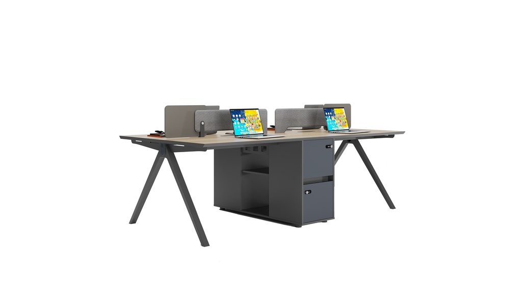 ESTACION DE TRABAJO 4 PERSONAS MODELO HIP | Meycy Muebles